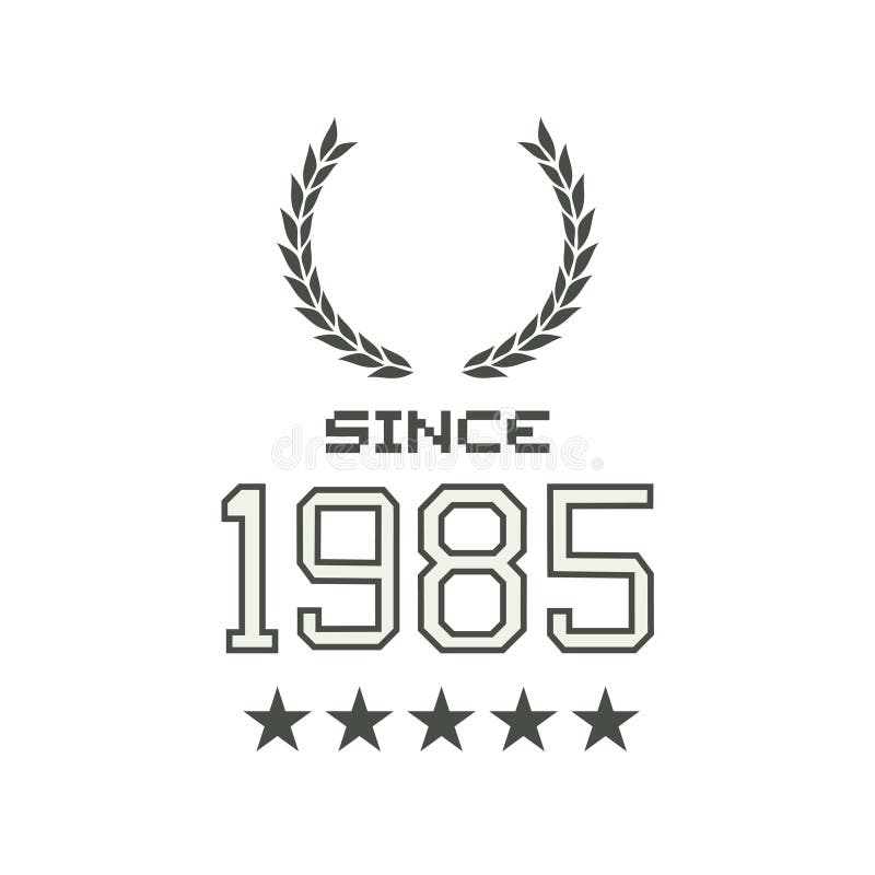Since 1985 classic symbol stock vector. Illustration of decoration ...