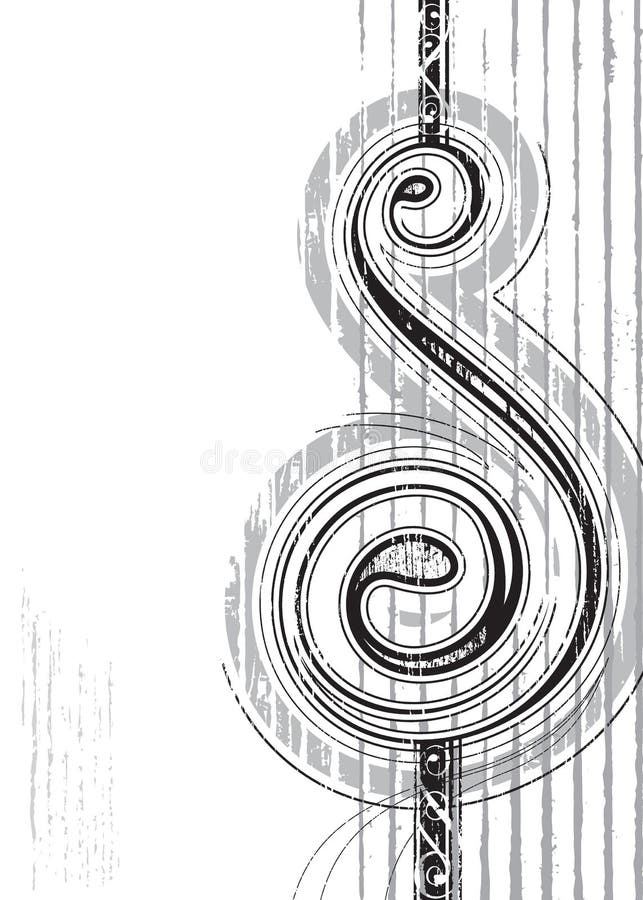 Classic symbol stock vector. Illustration of music, isolated - 6397693