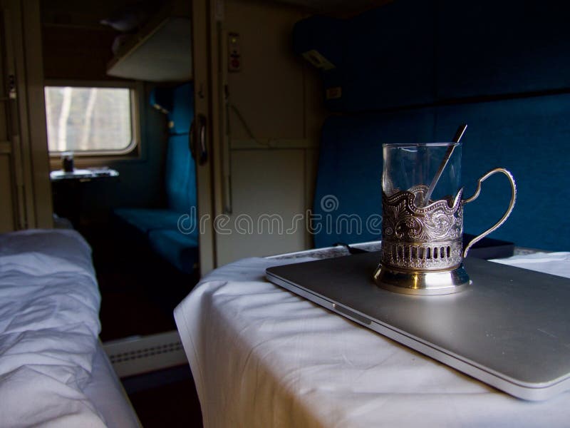 Russian Train, Comfortable Kupe Stock Image - Image of comfortable ...