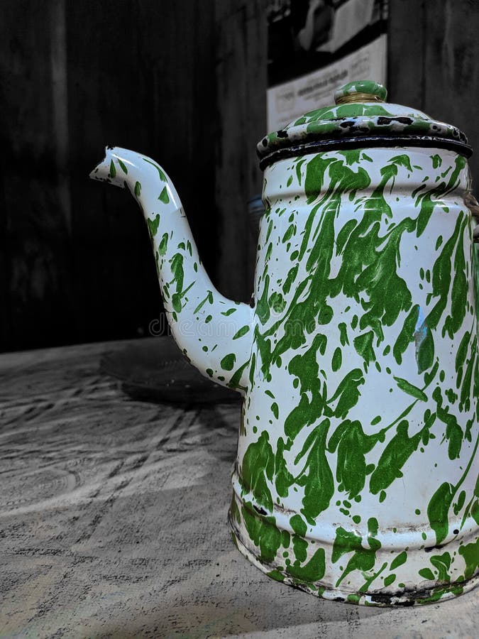 Classic Teapot in the Land of Java Stock Image - Image of retro, white ...