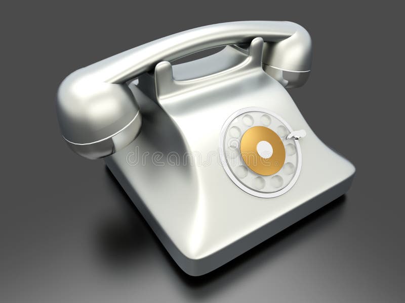 Classic Telephone stock illustration. Illustration of dial - 25951999