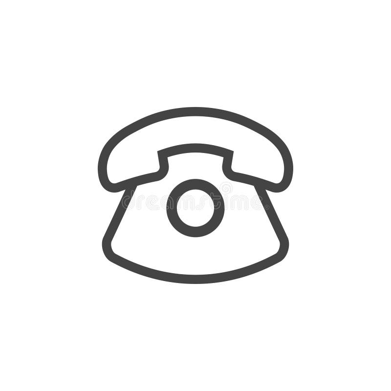 Classic Telephone Icon Graphic Design Template Vector Stock Vector ...