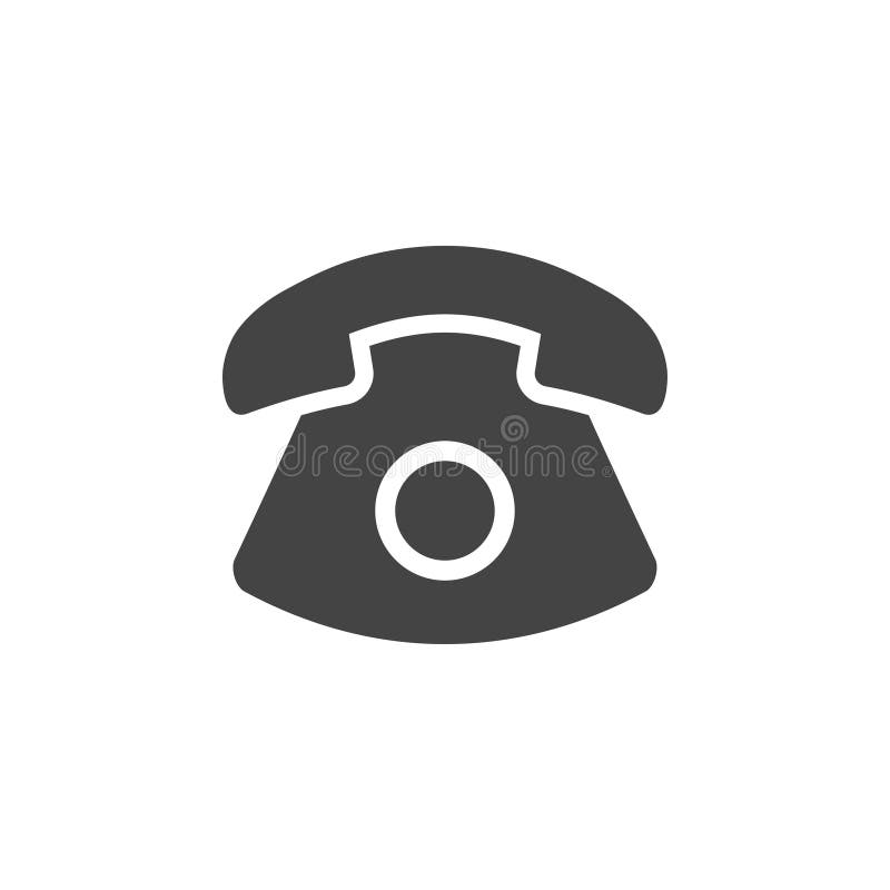 Classic Telephone Icon Graphic Design Template Vector Stock Vector ...