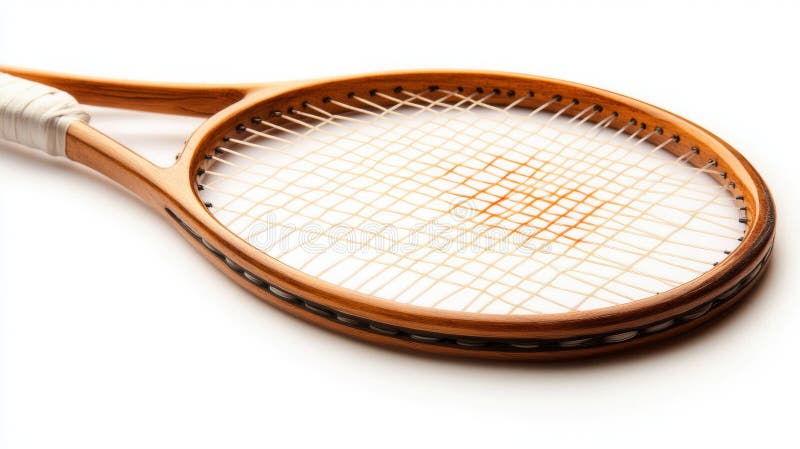 Classic Tennis Racket and Ball on Neutral Background. Generative AI ...
