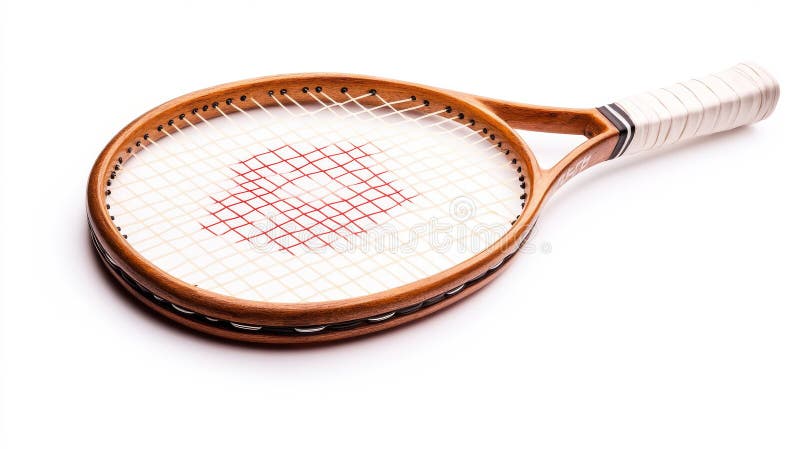 Classic Tennis Racket and Ball on Neutral Background. Generative AI ...