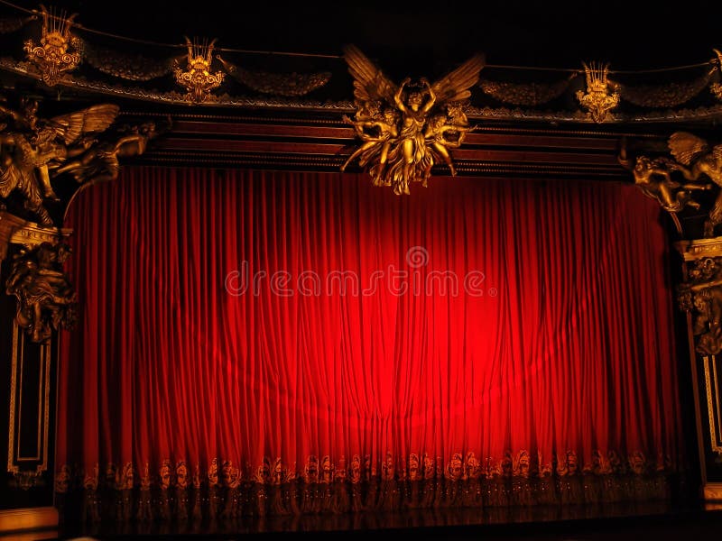 Classic theater stock image. Image of chandelier, landmarks - 36852089