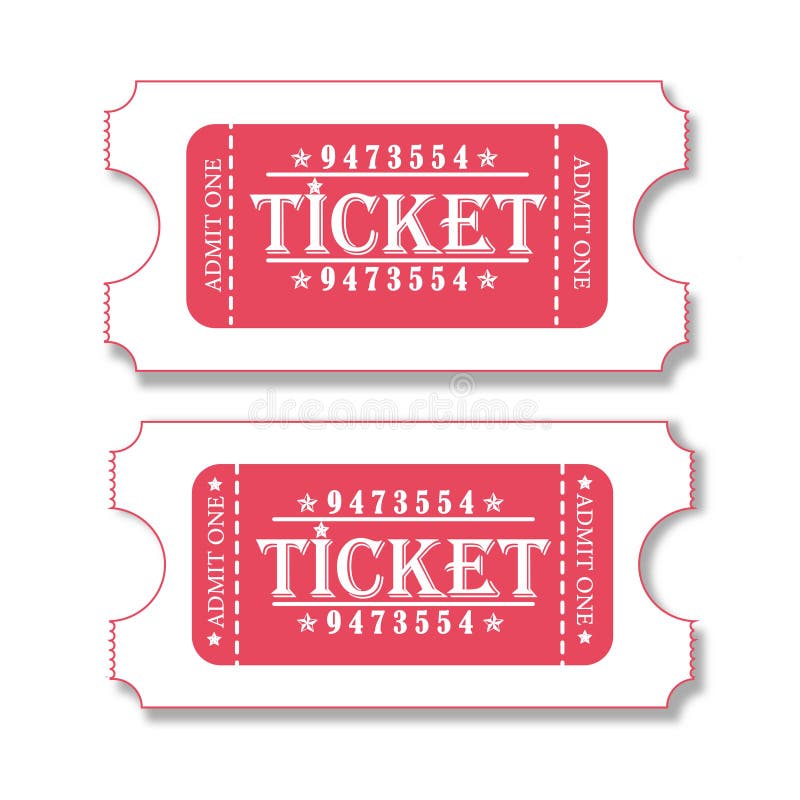Classic Ticket, Admit One Ticket, Retro Ticket Stock Vector ...