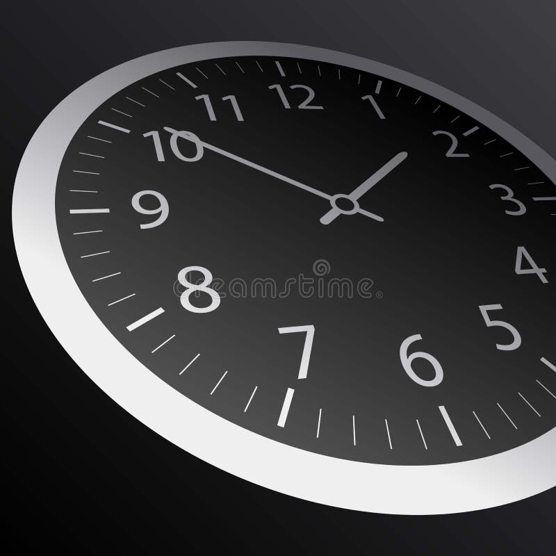 Classic Time Clock Vector Web Stock Vector - Illustration of pointer ...
