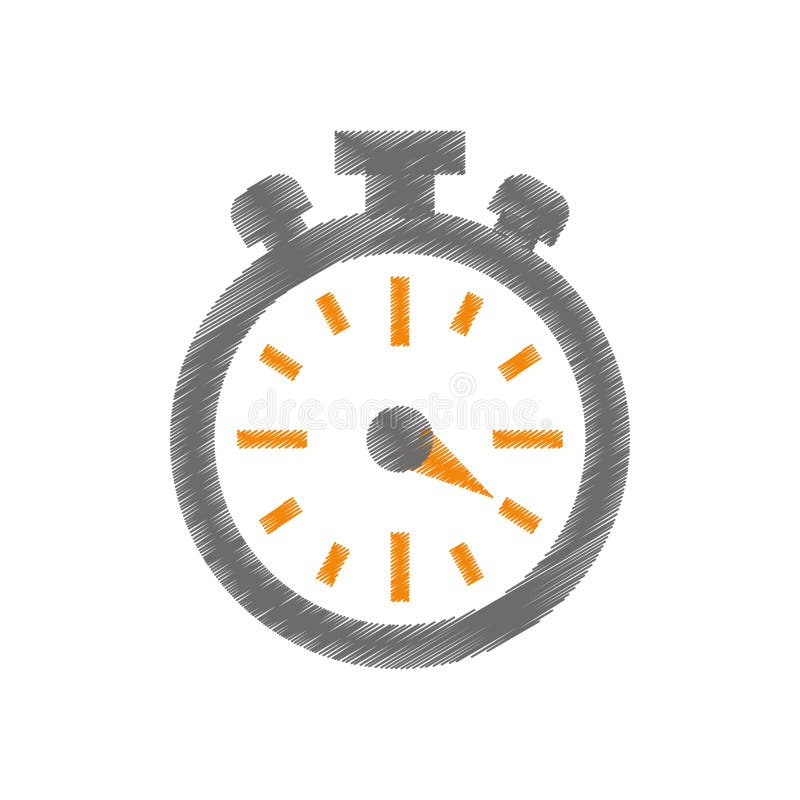 Classic timer stopwatch stock vector. Illustration of seconds - 82261431