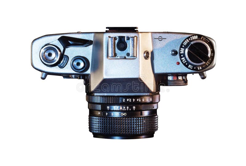 Classic front view camera stock image. Image of isolated - 140504181