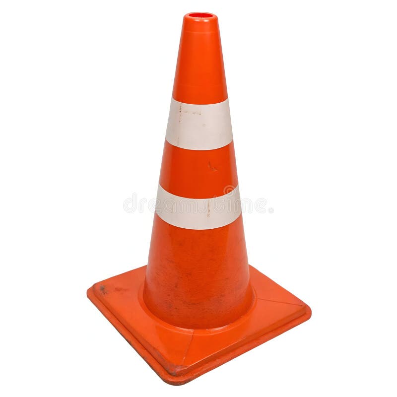 Classic Traffic Cone stock illustration. Illustration of industrial ...