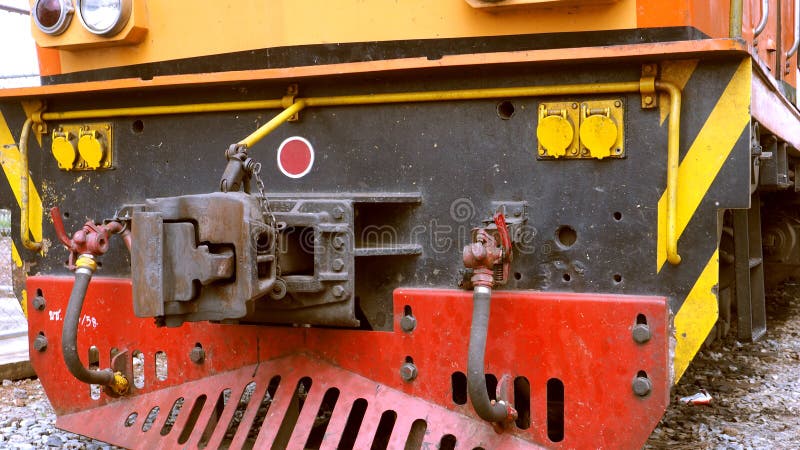 Hook on Old Steam Locomotive Stock Image - Image of railroad, puffing ...