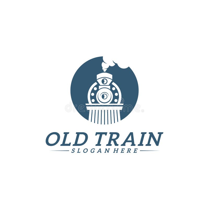 Classic Train Logo Concept, Locomotive Logo Design Vector Template ...