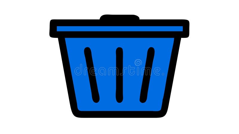 Classic Trash Bin Icon for Waste Management and Recycling, Vector ...