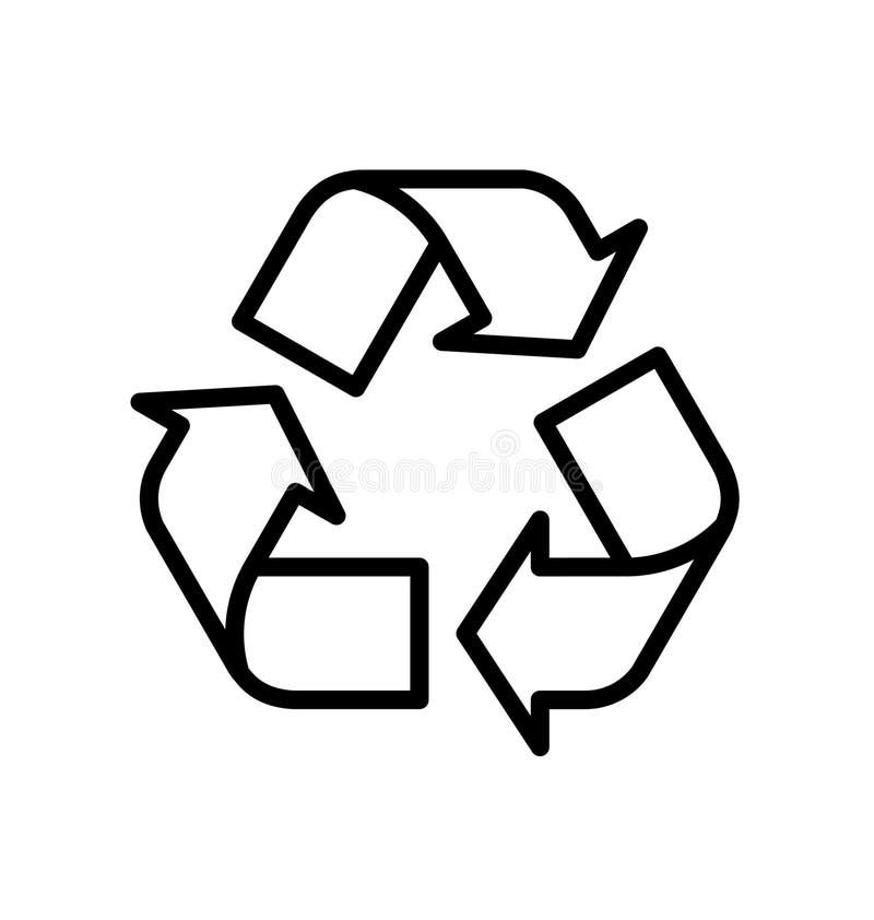 Recycle Logo Vector Outline Stock Illustrations – 14,319 Recycle Logo ...