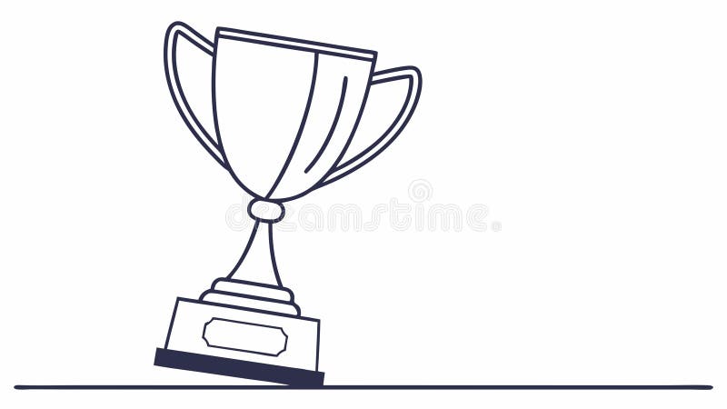 Classic Trophy Cup Illustration, Award and Victory Symbol, Vector ...