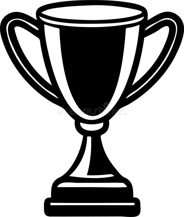 Classic Trophy Silhouette Vector for Iconic Awards Stock Illustration ...
