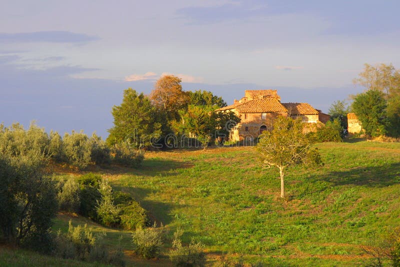 Classic Tuscan Farmhouse stock image. Image of destinations - 1996839