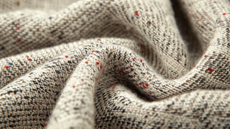 A Classic Tweed Fabric, Capturing the Intricate Weave, Subtle ...