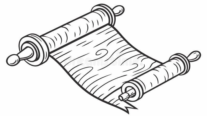 Classic Unfurled Scroll, Symbolizing Knowledge and Ancient Texts ...