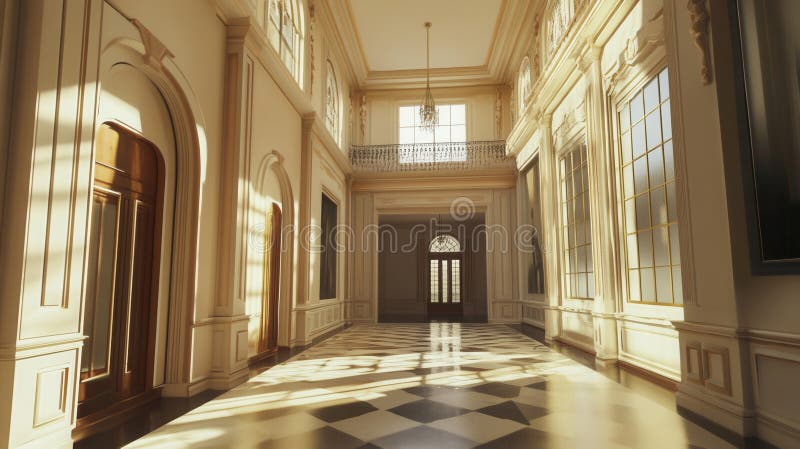 Classic US Capitol Building Architecture View Stock Illustration ...