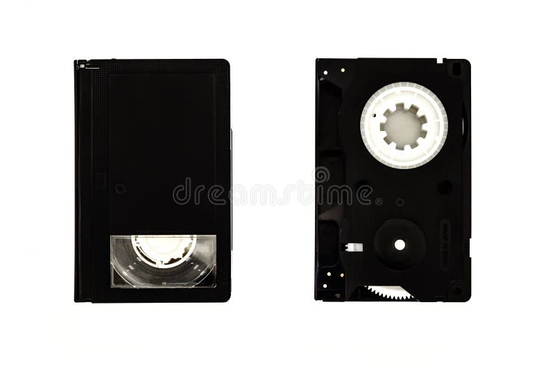 Classic Vhs Compact Cassette Stock Image - Image of background, media ...