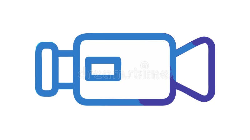 Classic Video Camera Icon with Gradient Fill, Vector Design Generative ...