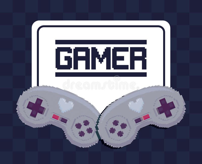 Classic Video Game Consoles with Differents Styles Stock Illustration ...