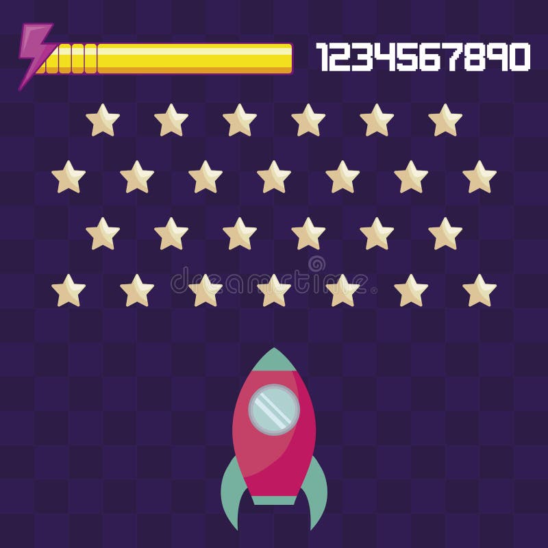 Classic Rocket Space Ship Illustration Stock Photo - Illustration of ...