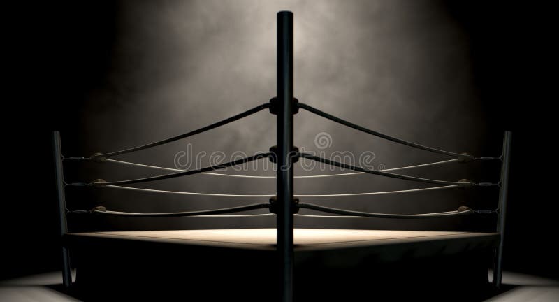 Classic Vintage Boxing Ring Stock Image - Image of arena, fight: 49089651