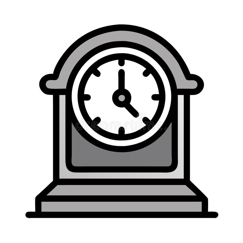 Classic Vintage Clock Vector Illustration for Timeless Concept Design ...