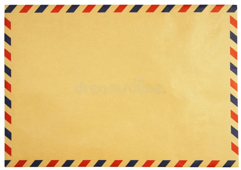 Classic Vintage Envelope Isolated Stock Photo - Image of background ...