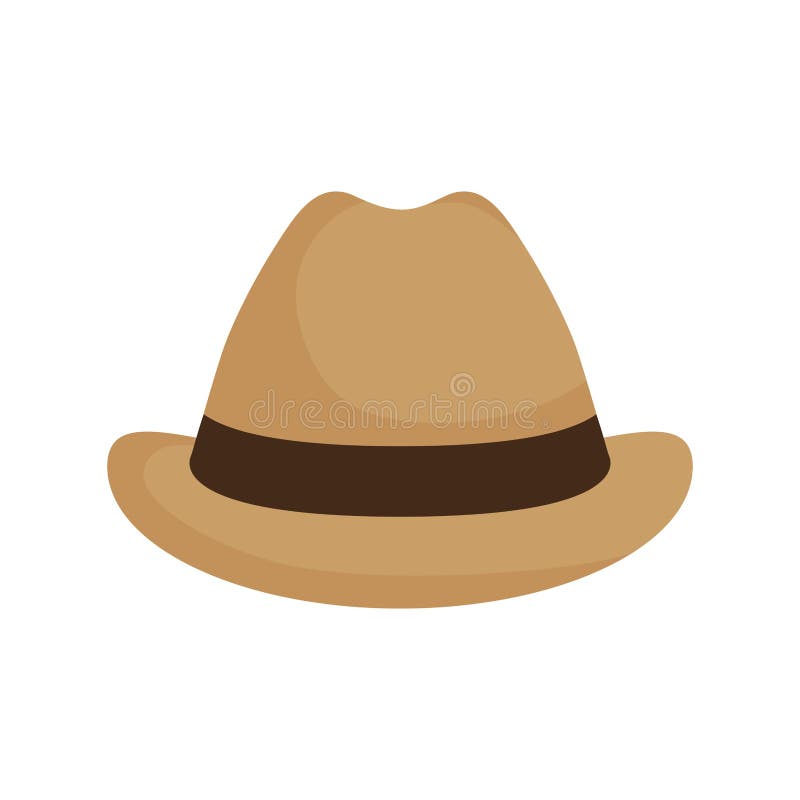 Classic vintage hat stock illustration. Illustration of brown - 82940999