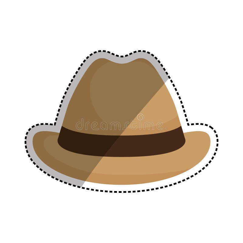 Classic vintage hat stock illustration. Illustration of beige - 82941596