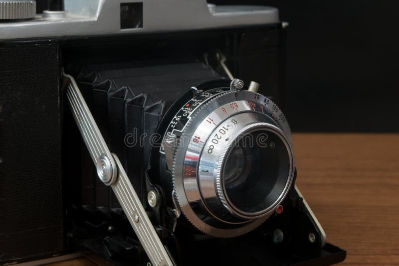 Classic Vintage Medium Format Folding Camera with a 120mm Film Stock ...