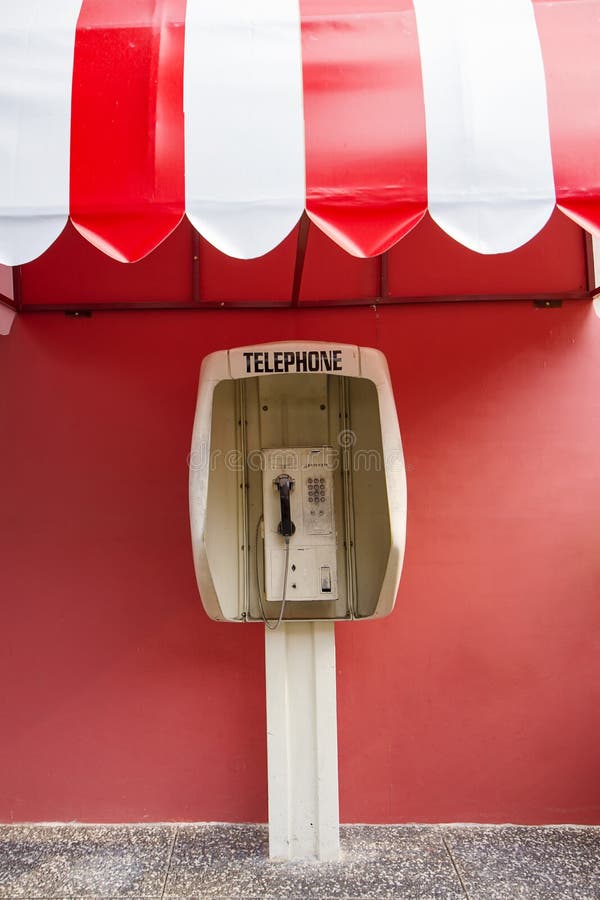 Classic Vintage Public Telephone Post Stock Image - Image of phone ...