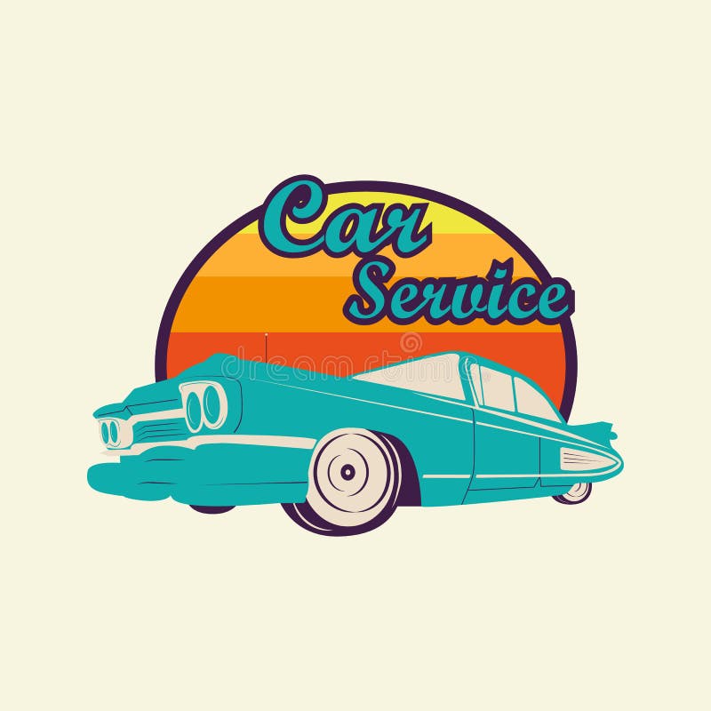 Car logo design blue color stock vector. Illustration of identity ...