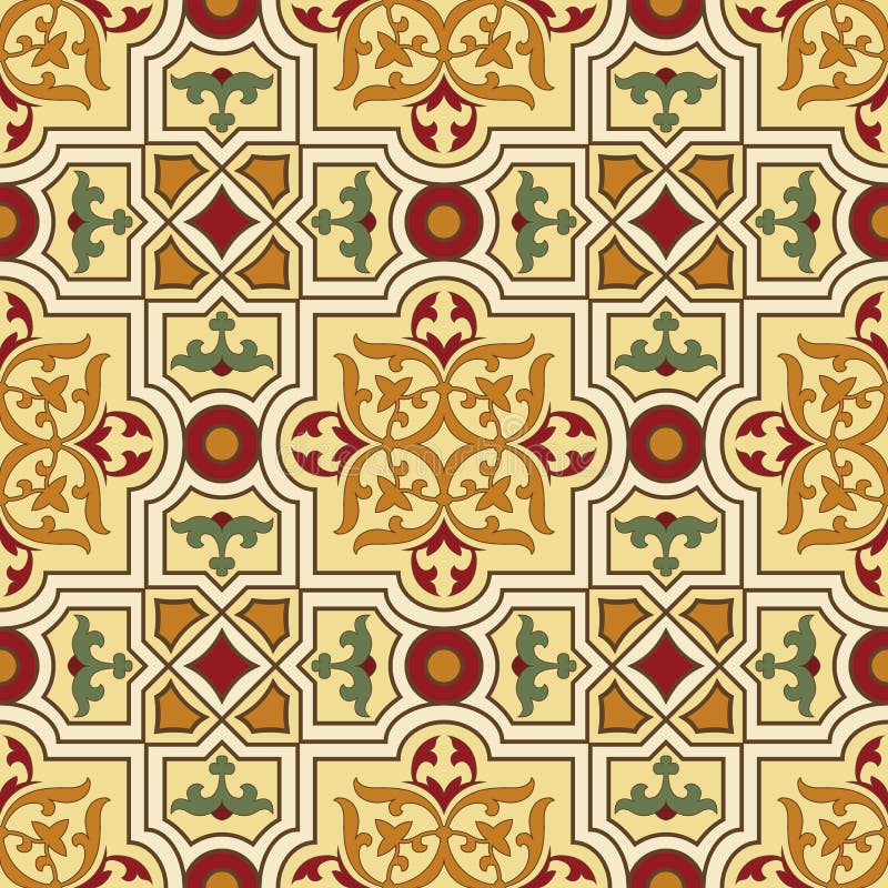 Classic Vintage Seamless Pattern Stock Vector - Illustration of rococo ...
