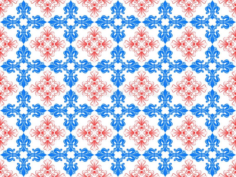 Classic Vintage Style Damask Pattern. and Complex Geometry Stock Vector ...