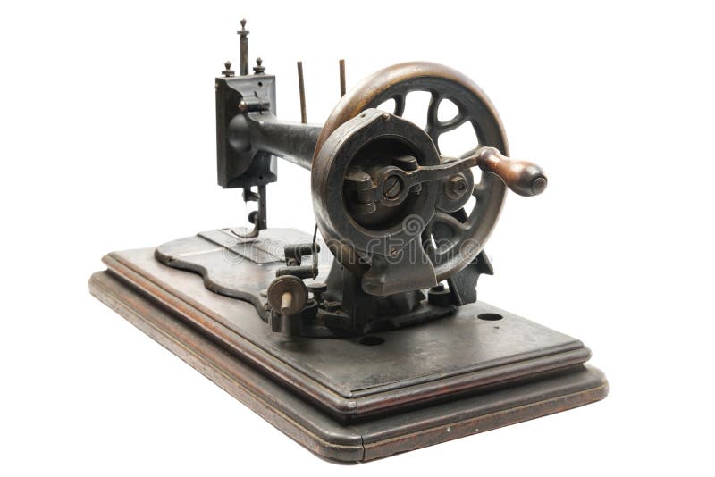 Classic Vintage Style Manual Sewing Machine Stock Photo - Image of ...