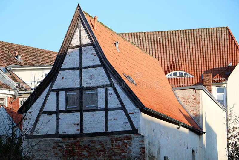 Classic Vintage-style Roof of a House Stock Photo - Image of clear ...