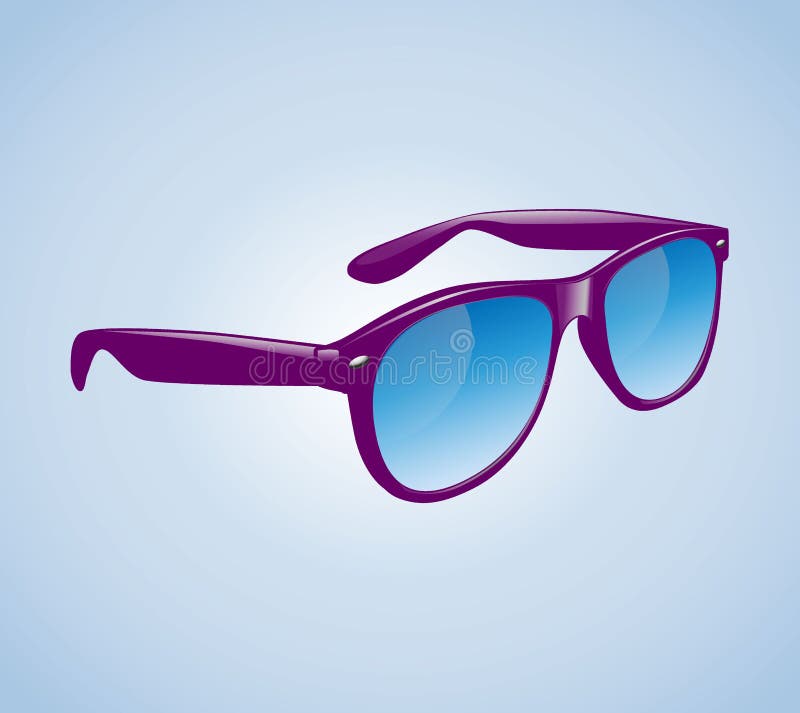 Classic Vintage Sunglasses Realistic Isolated Vector Illustration ...