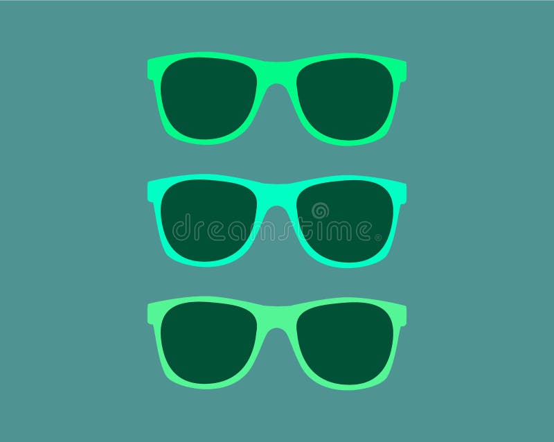 Classic Vintage Sunglasses Realistic Isolated Vector Illustration ...
