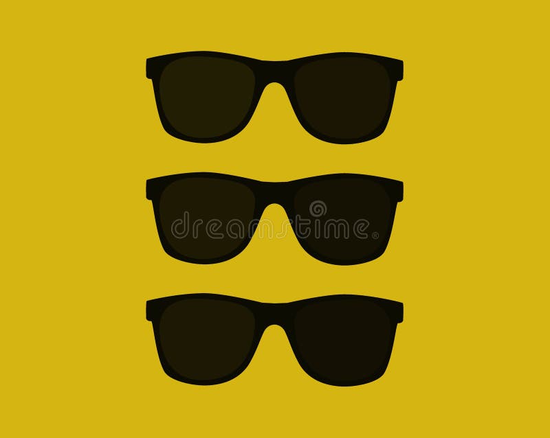 Classic Vintage Sunglasses Realistic Isolated Vector Illustration ...