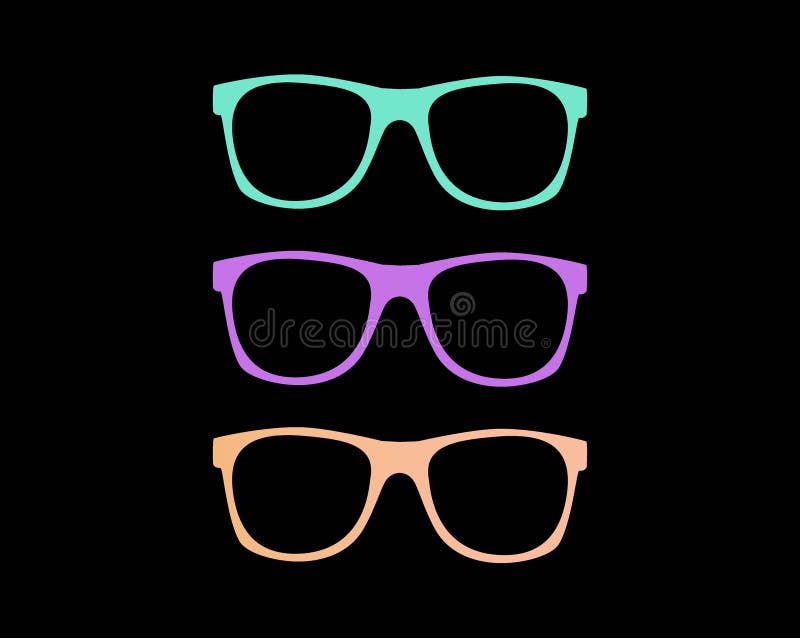 Classic Vintage Sunglasses Realistic Isolated Vector Illustration ...