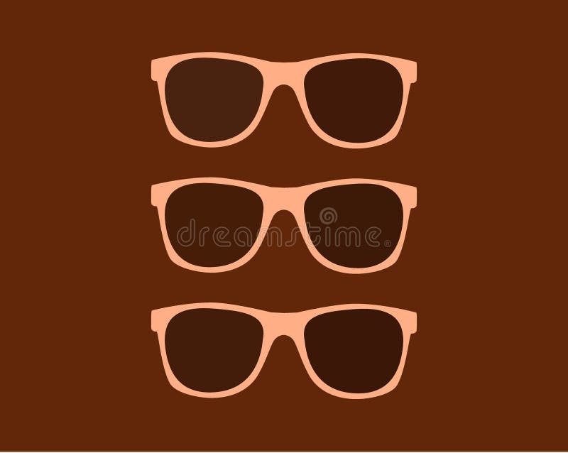 Classic Vintage Sunglasses Realistic Isolated Vector Illustration ...