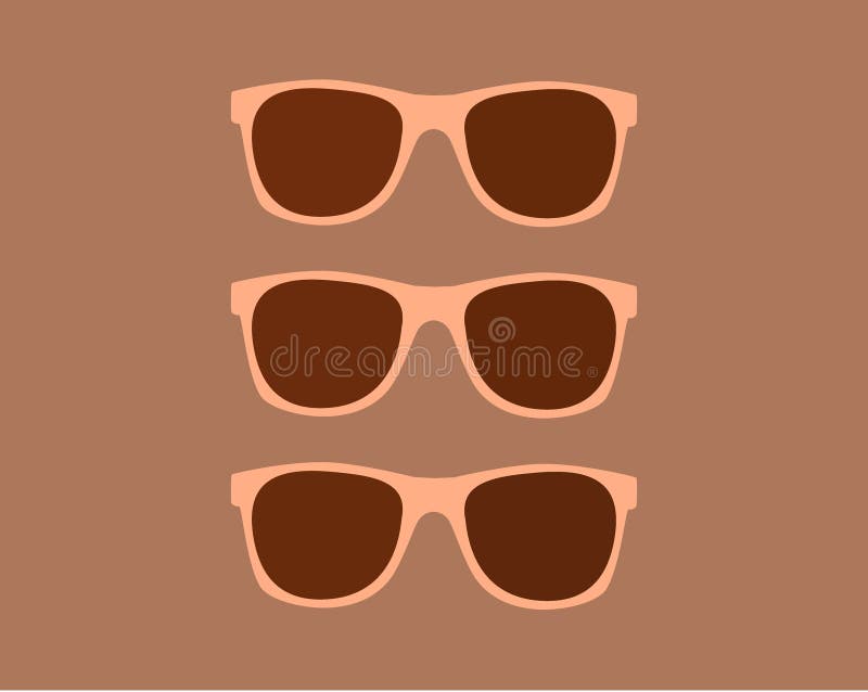 Classic Vintage Sunglasses Realistic Isolated Vector Illustration ...