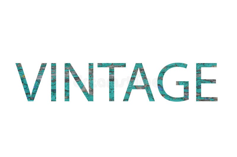 Classic Vintage Text on a White Background Stock Illustration ...