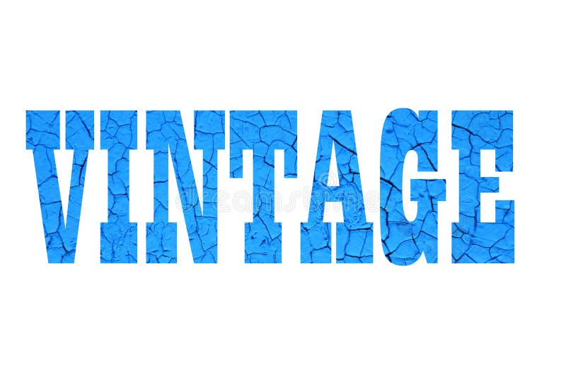 Classic Vintage Text on a White Background Stock Illustration ...
