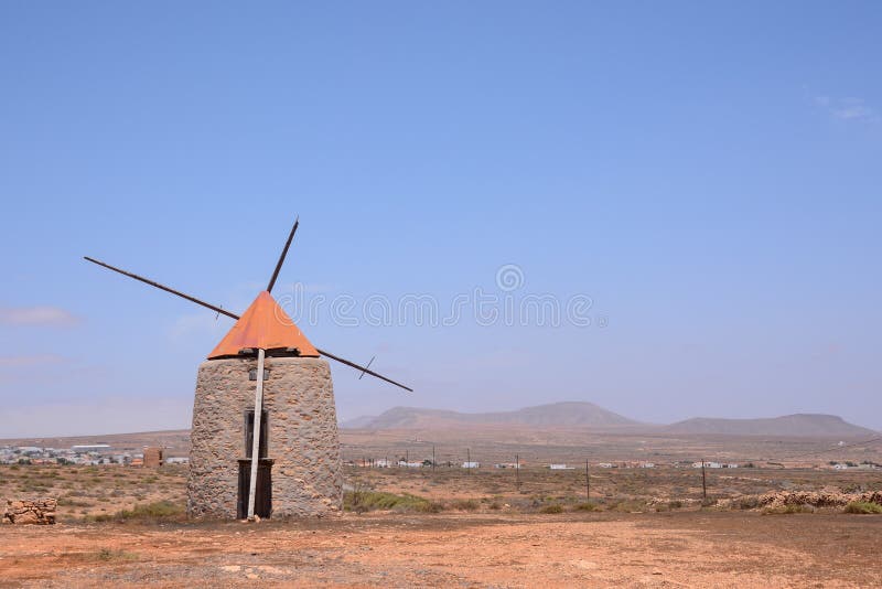 Classic Vintage Windmill Building Stock Image - Image of ecology ...